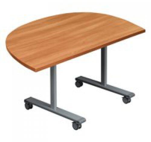 TC One Tilting D-End Table 1400 x 720 x 700mm - Titan Direct