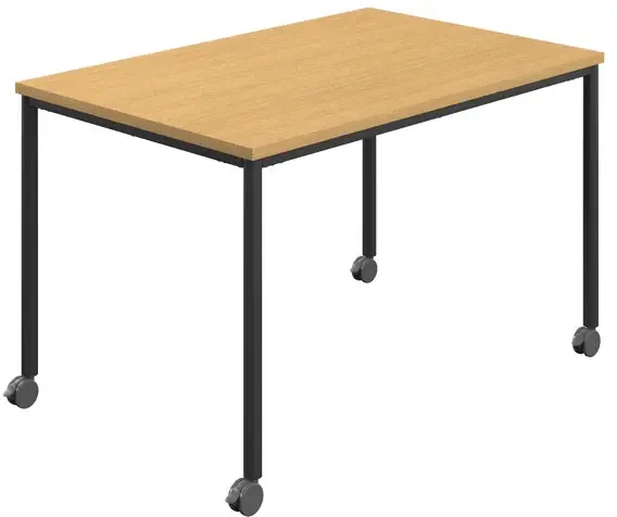 Titan Mobile Rectangular Table - 1400 x 600mm - Titan Direct