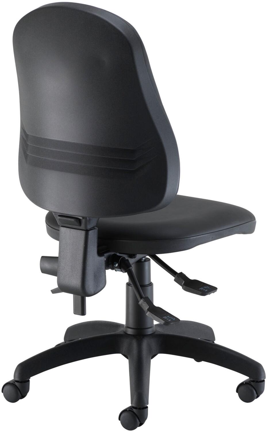 TC Calypso 2 Vinyl High Back Operator Chair with Chrome Base - Titan Direct